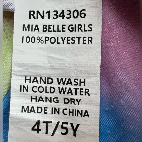 Mia Belle Girls | Swim | Mia Belle Girls Mermazing Pastel Onepiece ...